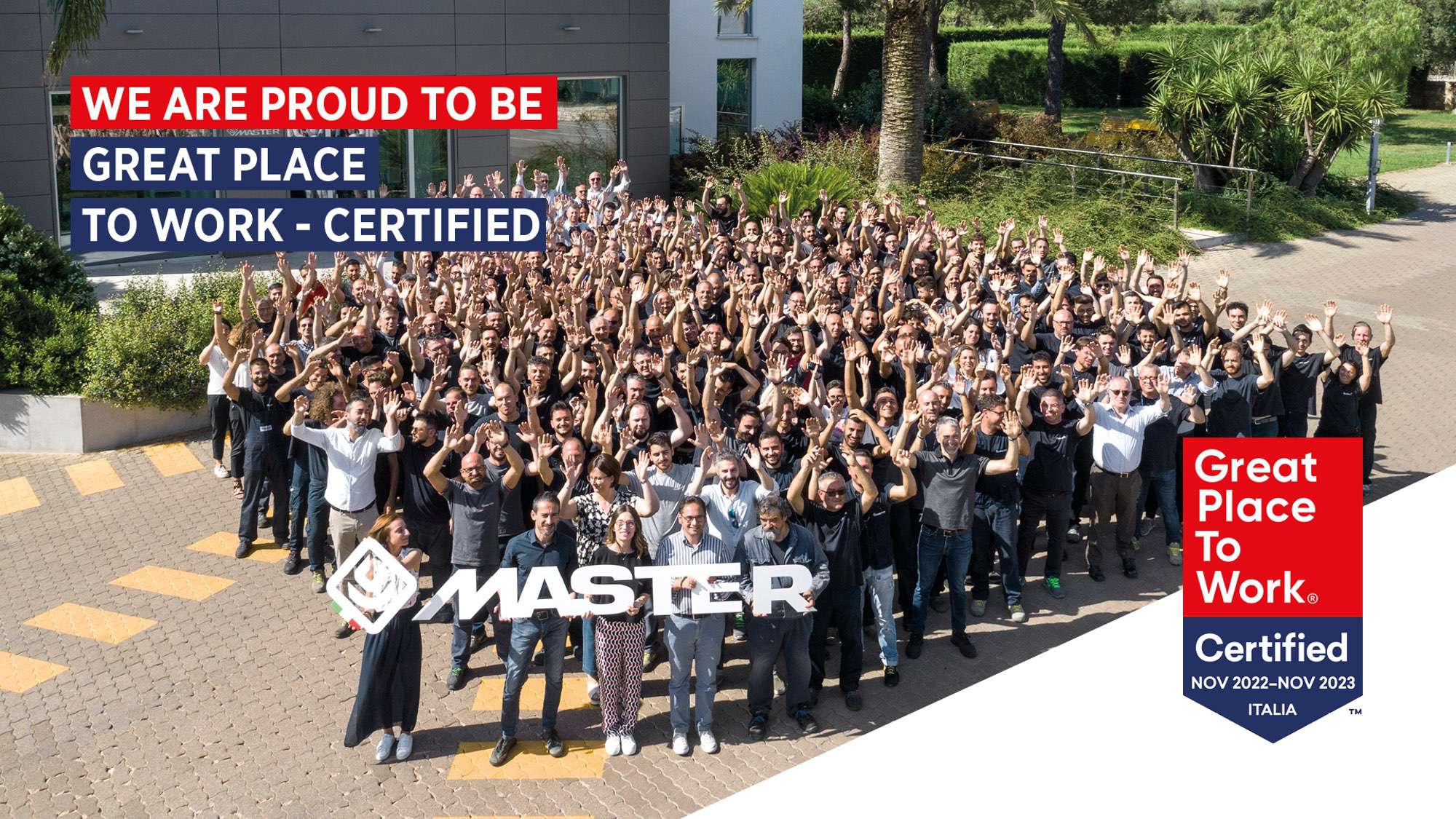 Certificación de Great Place To Work y Great Place To Work for blue collars de Grupo Master – Amevec